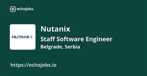 Nutanix Is Hiring Staff Software Engineer Nutanix Database Belgrade