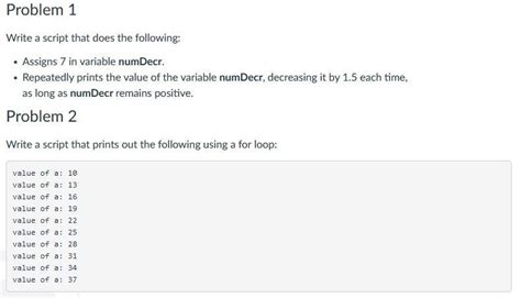 Solved Problem 1 Write A Script That Does The Following •