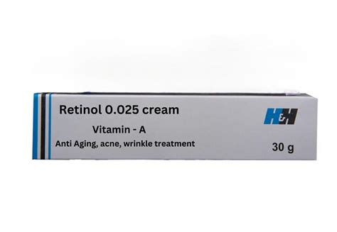 Retinol Cream 0025 Vitamin A Repairs Fine Lines And Wrinkles