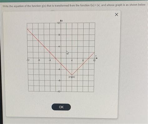 Solved Write The Equation Of The Function G X That Is Chegg Com