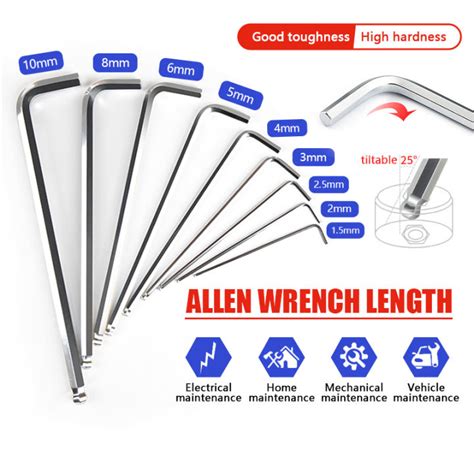 9pcs Hexagonal Wrench Set Hex Key Flower Type Torx Key Allen Wrench Set Lazada Ph