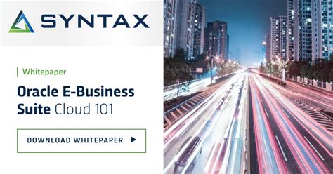 Syntax On Linkedin Cloud 101 For Oracle Ebs Users Whitepaper