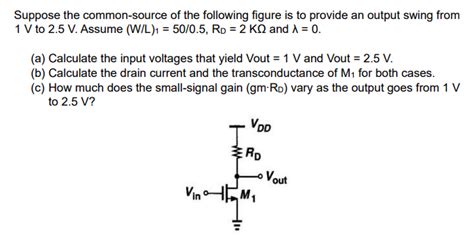 Solved Suppose The Common Source Of The Following Figure Is Chegg Com