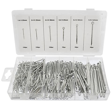 Cotter Pin Split Pin Fastener Assortment Small To Large Sizes 699pc