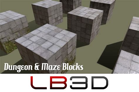 Tileable Maze And Dungeon Blocks 3d 地下城 Unity Asset Store