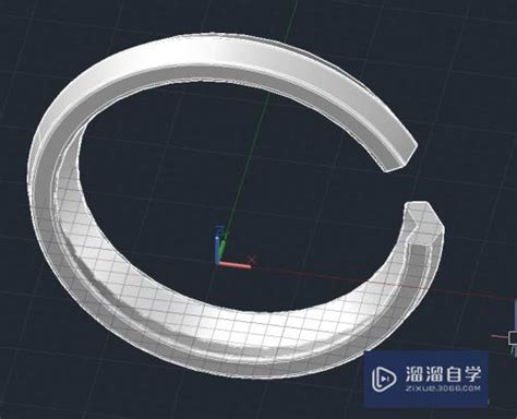 CAD怎么旋转生成一个实体 溜溜自学网
