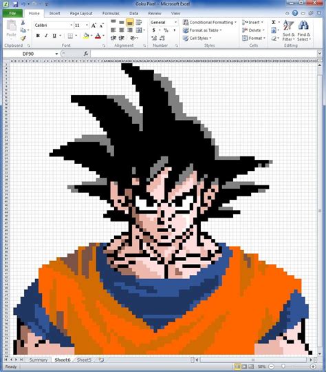 Check Out My Behance Project “ms Excel Pixel Art” Behance