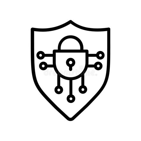 Security Padlock Icon Closed Lock Vector Icon Stock Vector