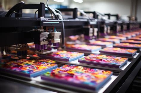 Proceso De Impresión En Una Imprenta Fotografía Profesional Foto Premium