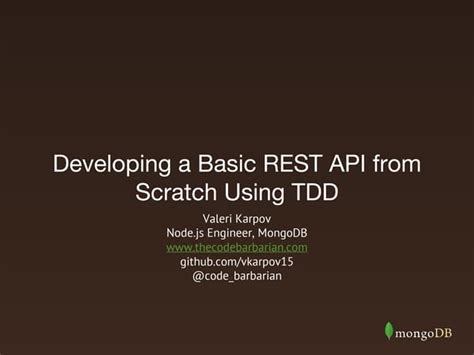 Mongodb Mean Stack Webinar October 7 2015 Ppt