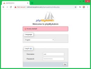 Disable Root Phpmyadmin TecAdmin