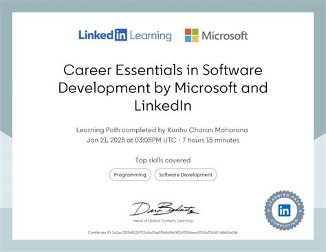 Softwaredevelopment Techcareer Programming Careeressentials Microsoft Kanhu Charan Maharana