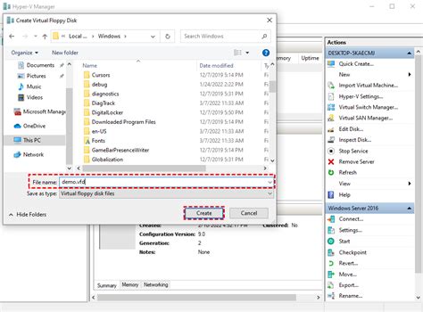Tutorial For Creating Hyper V Virtual Floppy Drive Image
