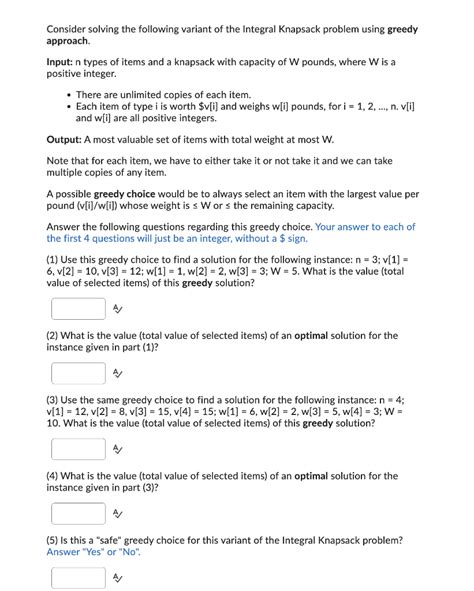 Solved Consider Solving The Following Variant Of The Chegg