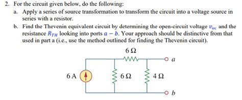 Solved For The Circuit Given Below Do The Following A Chegg Com