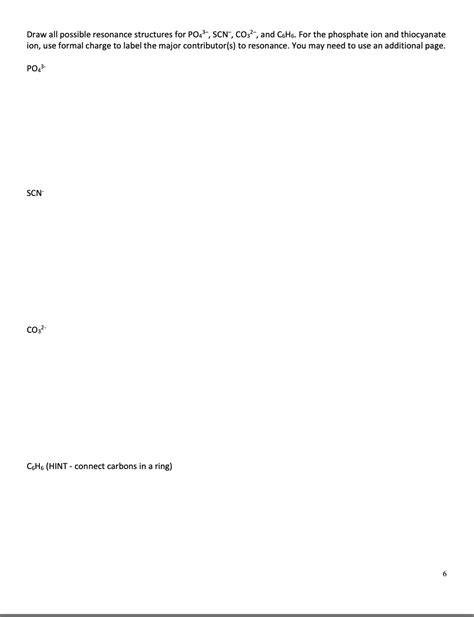 Solved Draw All Possible Resonance Structures For