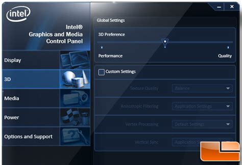 Graphics Control Panel No Options For D Settings Intel Community