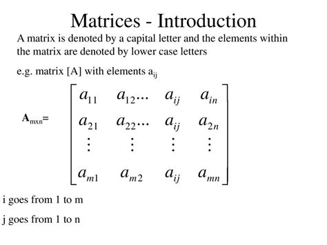 Matrices Introduction Lecture 1 3 презентация онлайн