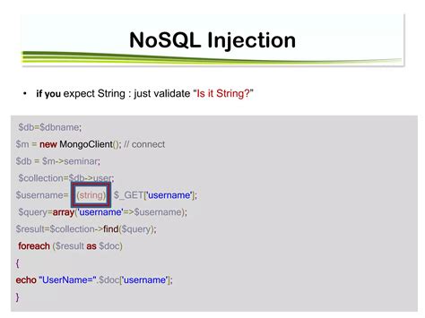 Session11 Nosql Injectionphp Injection Ppt