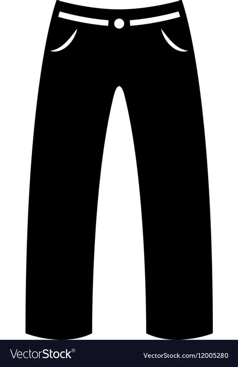Pants Icon Flat Royalty Free Vector Image Vectorstock