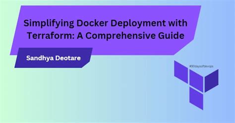 Sandhya Deotare On Linkedin Simplifying Docker Deployment With