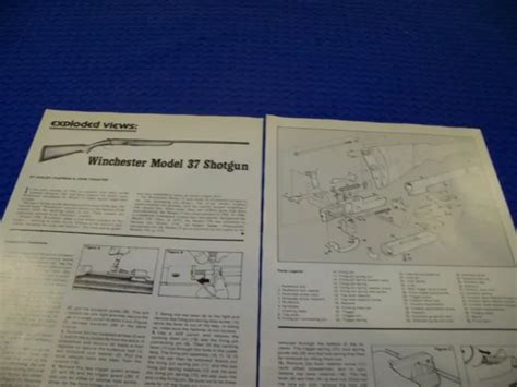 Winchester Model 50 Shotgun Exploded View £633 Picclick Uk