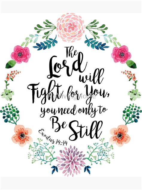 Exodus 14 14 Poster For Sale By Revivinghope Redbubble