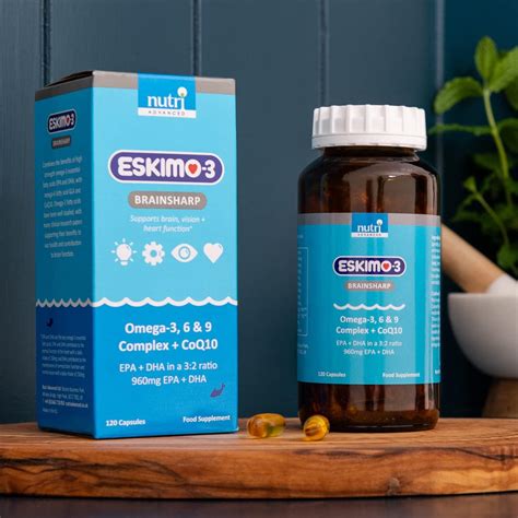 Eskimo 3 Brainsharp Fish Oil Nutri Advanced Lemon 120 Capsules Buy