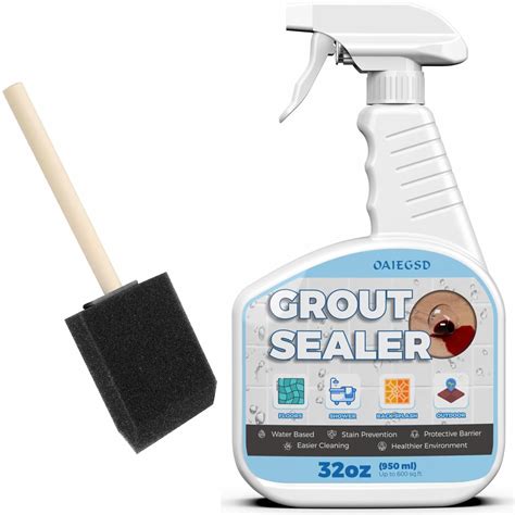 Oaiegsd Professional Grout Sealer Grout Sealer Spray Grout Penetrating Shower Sealer Non