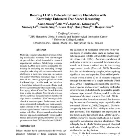 Boosting Llms Molecular Structure Elucidation With Knowledge Enhanced Tree Search Reasoning