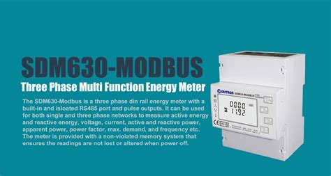 Source SDM Modbus Phase Bi Directional Measurement For