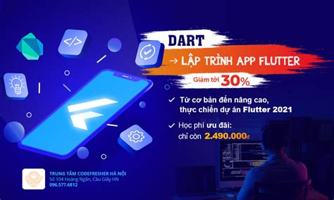 Khoá Lập Trình Flutter Cơ Bản Trung Tâm Codefresher Đào Tạo Lập Trình Thực Chiến