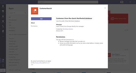 Implementing Search Messaging Extensions For MS Teams With Yo Teams