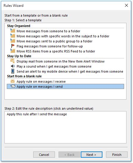 How To Set Rule For Emails Sent To Specified Group In Outlook
