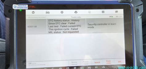 Autel Im608 2019 Silverado Fault Code B3031 Solution Car Key