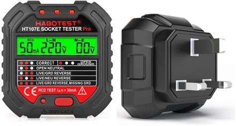 Zekaroul Socket Tester Mains Outlet Tester With Lcd Display Ac Voltage Outlet Tester Wall Plug