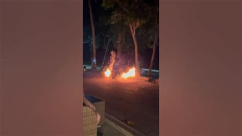 การแสดงควงไฟที่เกาะลันตา กะบี่ Youtube