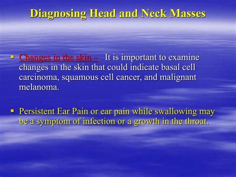 Differential Diagnosis Of Head And Neck Swelling Ppt