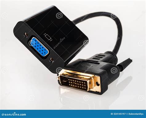 Dvi Digital And Vga Analog Video Adapter For Connecting An External Tv Screen Monitor To A