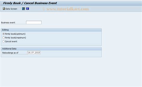 PV SAP Tcode Firmly Book Cancel Business Event PV SAP Tcode Firmly Book Cancel Business Event