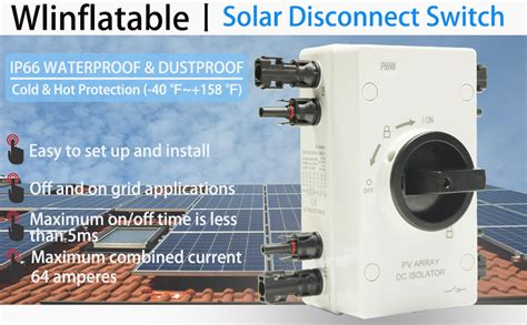 Ip66 Waterproof Solar Pv Dc Quick Disconnect Switch1000v