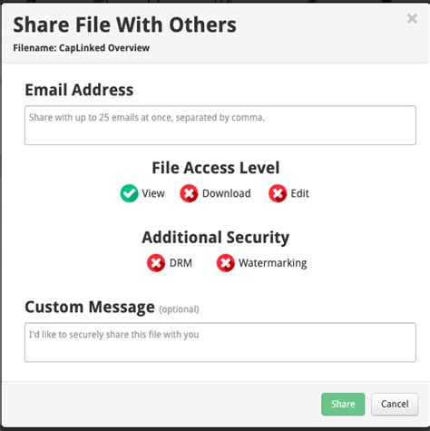 Administrators Guide File Level Permissions Share File Feature Caplinked Support