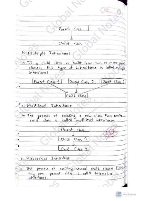 Object Oriented Programming Global Notes