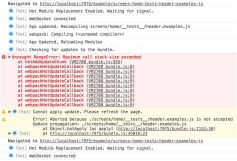 Hmr Maximum Call Stack Errors Other Issues · Issue 7380 · Webpackwebpack · Github