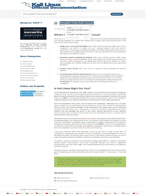 Pdf Should I Use Kali Linux Dokumentips
