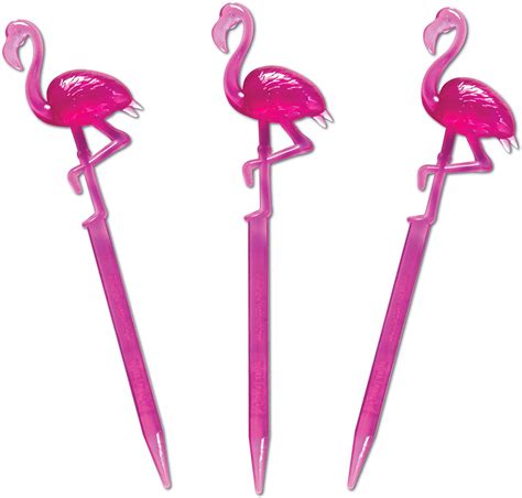Royer 45 Pink Flamingo Picks Set Of 72 Made In Usa
