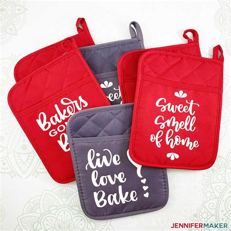 Personalized Pot Holder Ts With Split Monograms And Sweet Sentiments