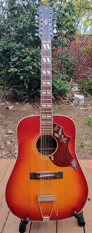 Lyle W 470 12 String Acoustic Guitar Mij 1970s Reverb