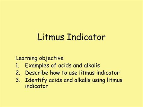 PPT Litmus Indicator PowerPoint Presentation Free Download ID