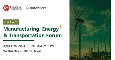 Join Celebal Tech Databricks And Seeq On Wednesday April 12th In Houston Texas To Explore The